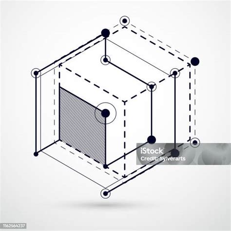 向量工業和工程黑白背景 未來技術計畫現代幾何構圖可用作範本和佈局向量圖形及更多三角圖片 三角 六角形 包浩斯 Istock