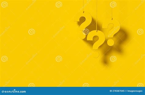 yellow question mark on yellow wall background faq concept stock illustration illustration of