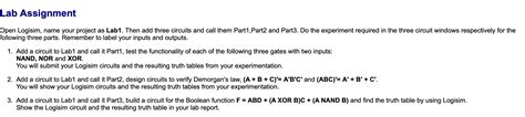 Solved Open Logisim Name Your Project As Lab Then Add Chegg