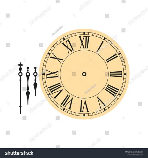 Clockface Template Clock Face Diy Clipart Stock Vector Royalty Free