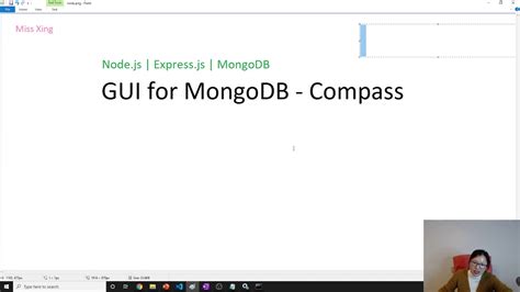 Node Js Express Js MongoDB GUI For MongoDB Compass YouTube