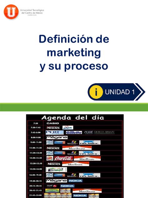 Unidad 1 Definicion De Marketing Y Su Proceso Pdf Marketing