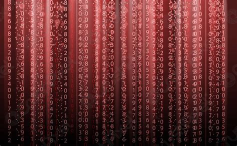 technology abstract background matrix style red color falling