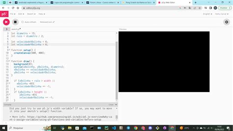 P5 js não reconhece width chama de variável e diz que não foi
