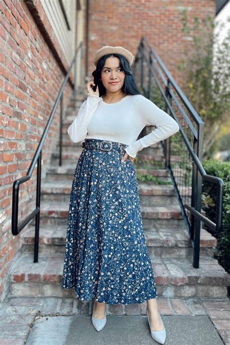 25 Fall Maxi Skirt Outfits That Will Make You Look Amazing Fall Maxi