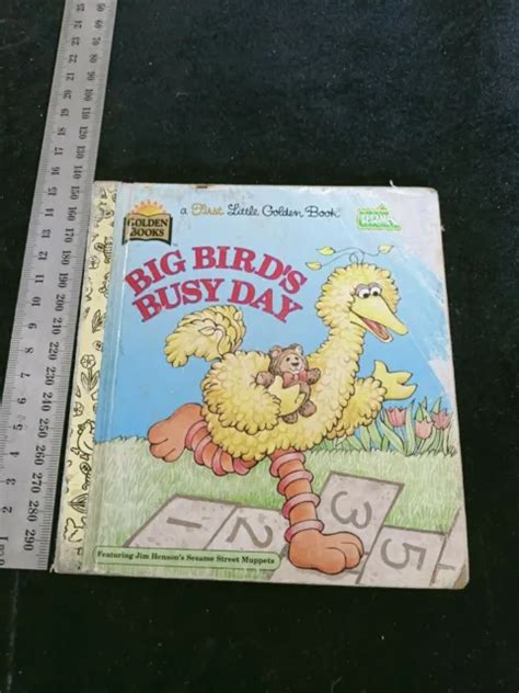 Little Little Golden Book Sesame Street Big Birds Busy Day 1987