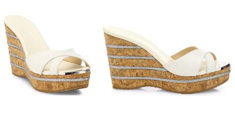 Shoe Of The Day Jimmy Choo Perfume 120 Leather Cork Wedge Slides Exotic Excess Shoe Of The Day Jimmy Choo Perfume 120 Leather Cork Wedge Slides Exotic Excess