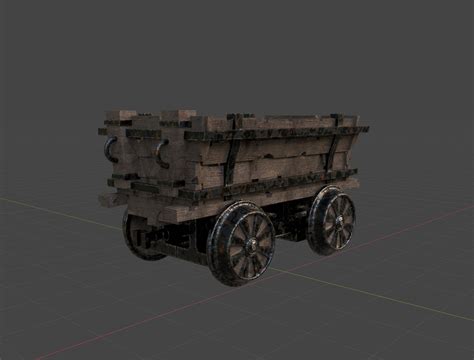Minecart 3d Model Turbosquid 2205322