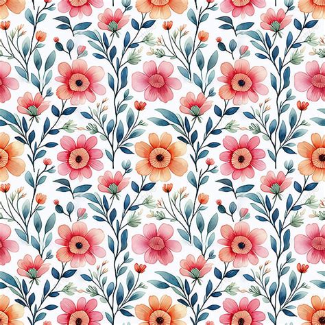 본성 브러쉬 스트로크 수채화 꽃 원활한 작품 원활한 배경 삽화 배경 일러스트 및 사진 무료 다운로드 Pngtree