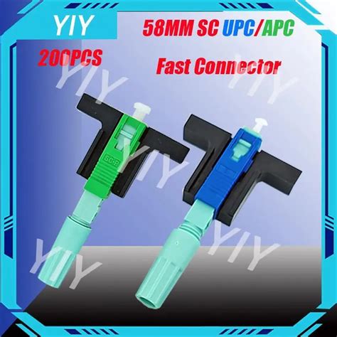 SC UPC APC 58MM Optical Fiber Quick Connector SC FTTH Fiber Optic Fast