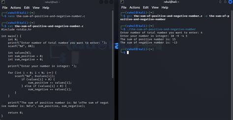 Github Rahul Joy The Sum Of Positive Numbers And The Sum Of Negative