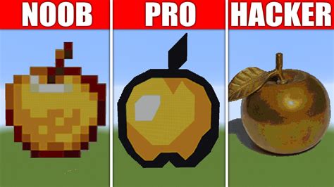 Minecraft Apple Pixel Art