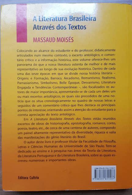 Reaproveitando Sabedoria Massaud Moises A Literatura Brasileira