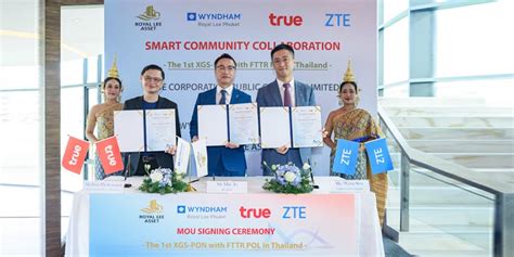 Zte And True Launch Thailands First Fttr Community Telecom Review