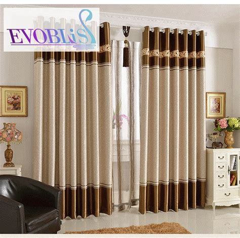 Upscale Full Blackout Curtains Modern Minimalist Custom Fabric Curtains