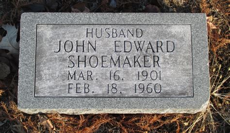 John Edward Shoemaker Ii 1901 1960 Find A Grave Memorial