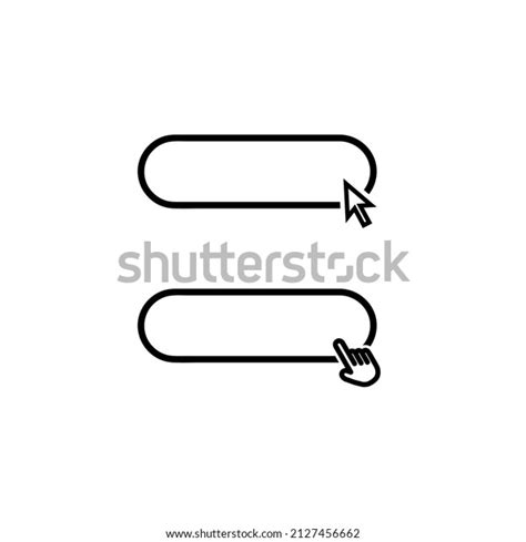 Click Cursor Set Button Hand Pointer Stock Vector Royalty Free