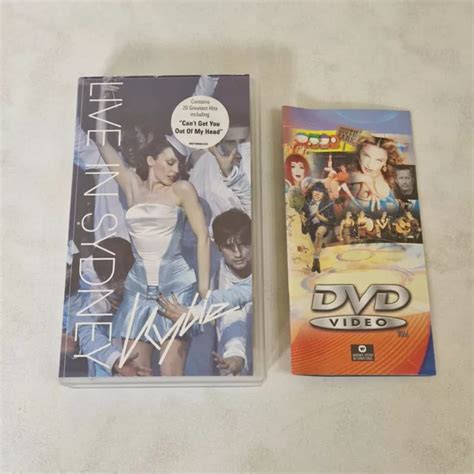KYLIE MINOGUE LIVE In Sydney Video VHS Tape Booklet 2001 VGC Tested