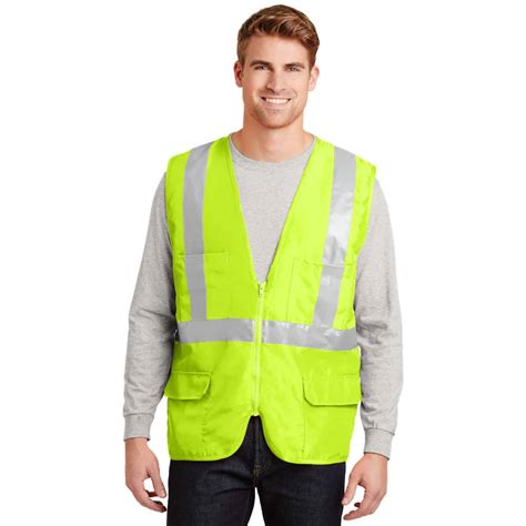 Cornerstone Ansi 107 Class 2 Mesh Back Safety Vest Ws Emerson