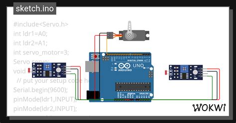 Smart Solar Tracking System Wokwi Esp32 Stm32 Arduino Simulator