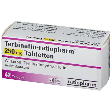 Terbinafin Ratiopharm 250 Mg 42 St Mit Dem E Rezept Kaufen Shop Apotheke