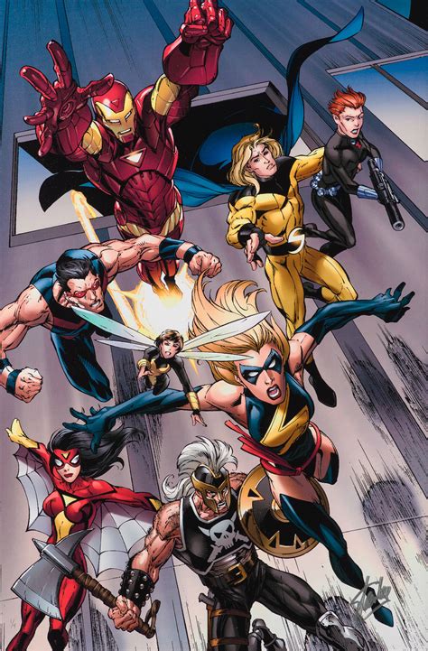 The Mighty Avengers 7 Deluxe Edition Marvel Castle Fine Art