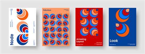 Template Laporan Abstrak Tata Letak Poster Modern Desain Presentasi