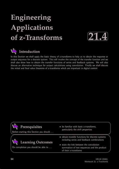 Pdf Z Transform Applications Dokumen Tips