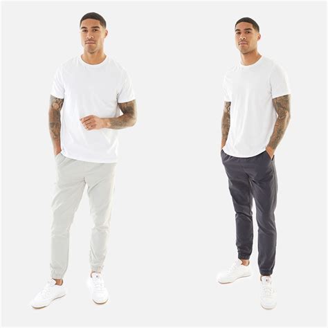 Buy French Connection Mens Two Pack Cuffed Tech Cargos Pants Marine Light Grey