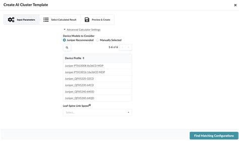 Create Ai Cluster Template Apstra 60 Juniper Networks