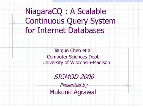 Ppt Continuous Queries Powerpoint Presentation Free Download Id