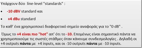 Db Dbm Dbu Dbv Dbfs Line και Instrument Levels Avsite