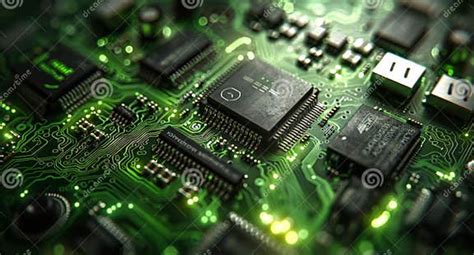 A Close Up View Of A Complex Circuit Board Featuring Multiple
