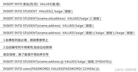 Mysql數據操作語句 每日頭條