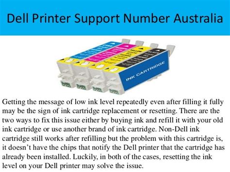 How To Reset The Ink Level In Your Dell Printer