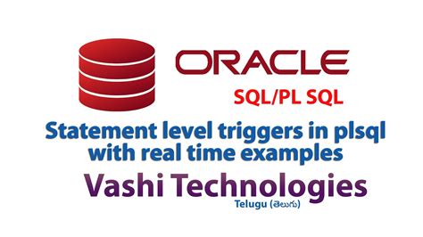 statement level triggers in plsql with realtime examples youtube