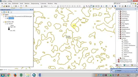 create contour in arcmap youtube