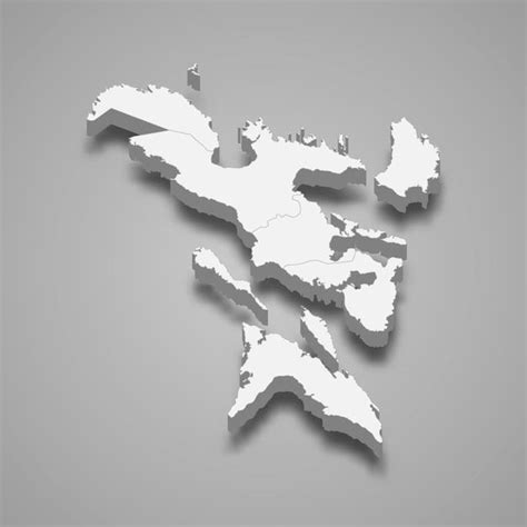 Premium Vector 3d Isometric Map Of Bicol Is A Region Of Philippines