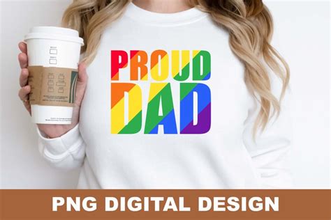 Proud Dad LGBT PNG Sublimation Design