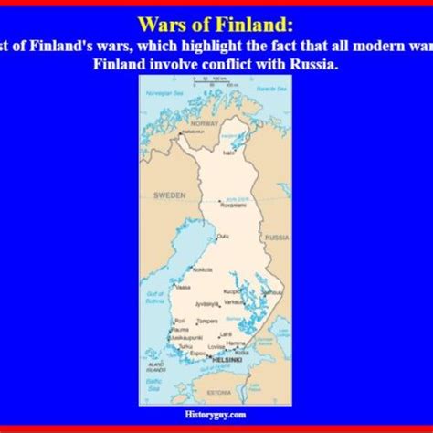 Finnish Civil War Map The History Guy War And Conflicts News