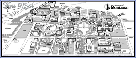 Campus Map University Of Montana Oconto County Plat Map