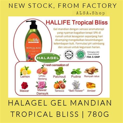 Halagel Hallife Tropical Bliss Shower Gell 780g Shopee Malaysia