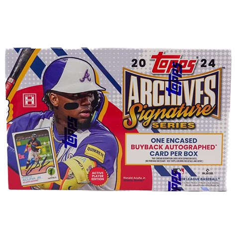 2024 Topps Archives Signature Series Active Player Ed Box