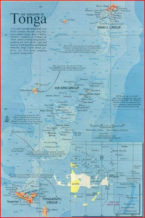 Map Of Tonga Large