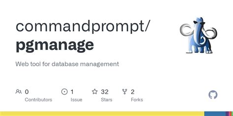 Github Commandpromptpgmanage Web Tool For Database Management