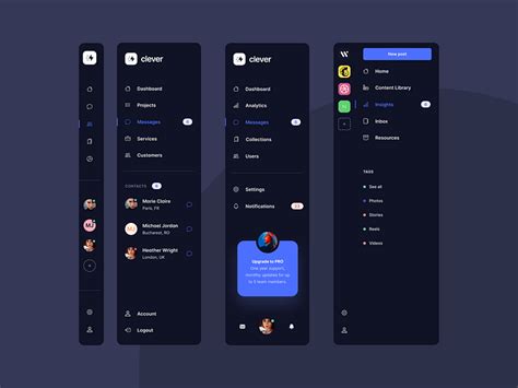 Bootstrap Sidebar Nav Webpixels By Webpixels On Dribbble