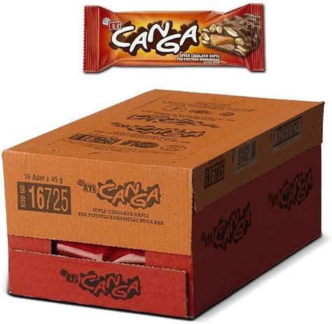 Eti Canga Milky Chocolate Peanuts Caramel Bar 45 Gr Bturkish