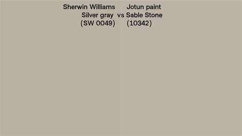 Sherwin Williams Silver Gray Sw 0049 Vs Jotun Paint Sable Stone