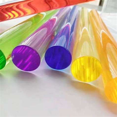 7 Colourful Acrylic Plexiglass Lucite Rod Bar Diy Decor Customized Cut
