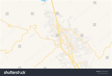Empty Vector Map Chilpancingo Guerrero Mexico Stock Vector Royalty